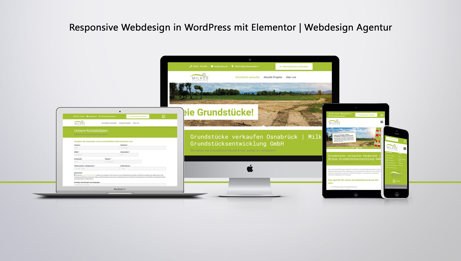 Responsive Web­design in WordPress mit Elementor | Webdesign Agentur
